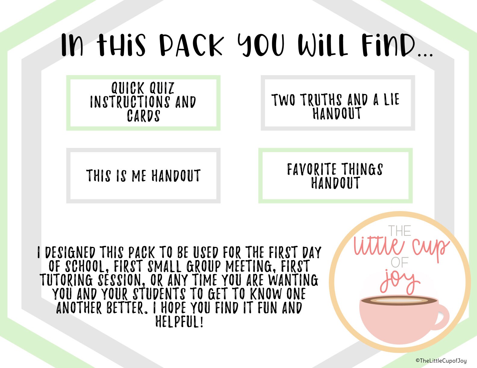 First Day Get to Know You Games and Activities for the Classroom ...