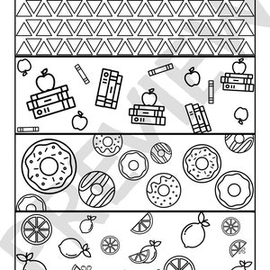 EDITABLE Name + Coloring Bookmarks (google Slides) - Etsy