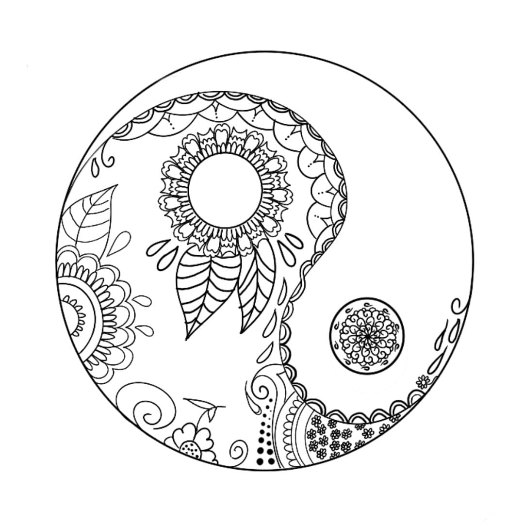 3 Mandala Coloring Pages Printable Png Stress Relieve - Etsy