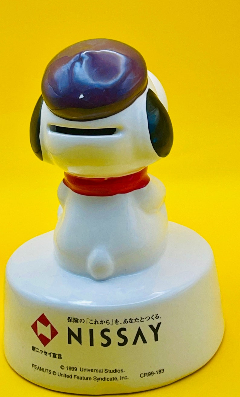Piggy Bank Snoopy Universal Studios Japan Peanuts Nissay 1999 - Etsy