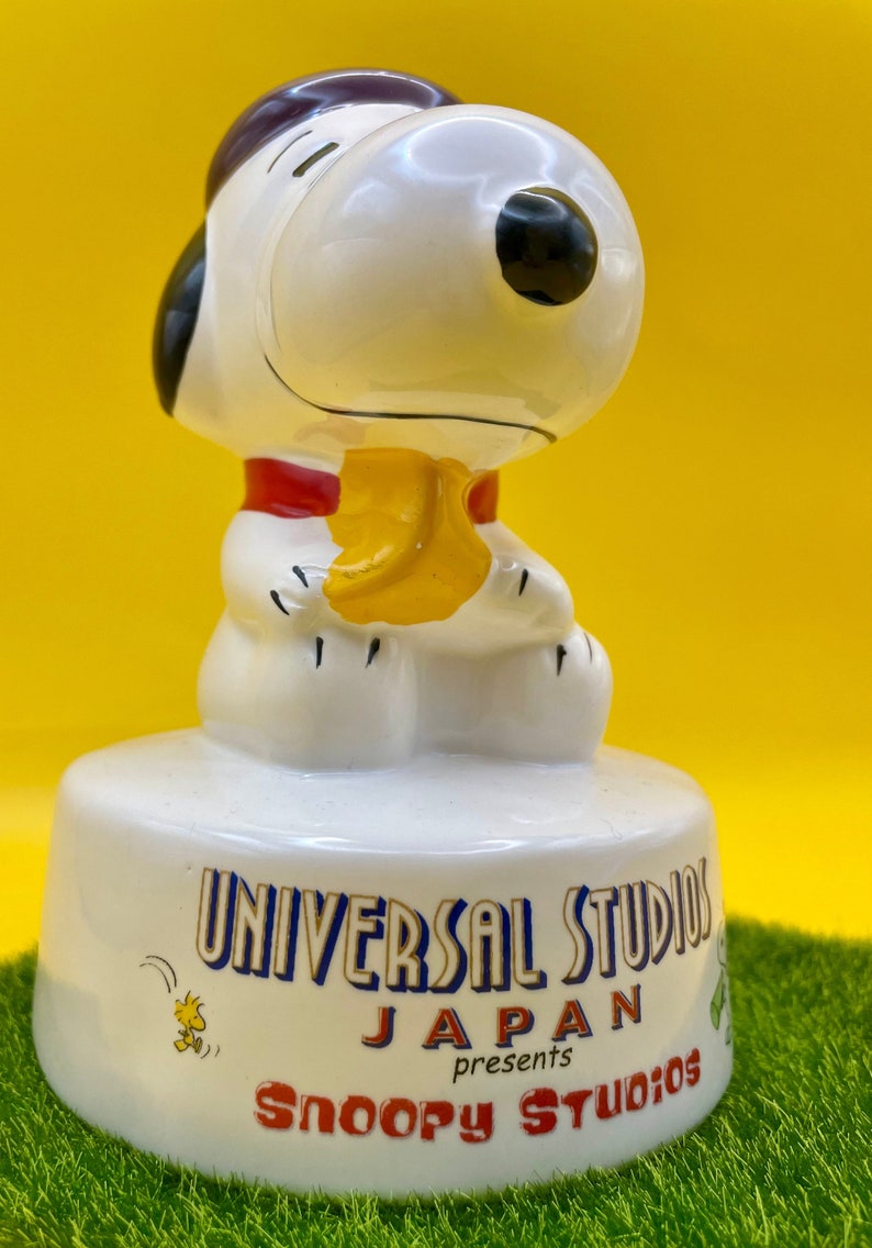 Piggy Bank Snoopy Universal Studios Japan Peanuts Nissay 1999 - Etsy