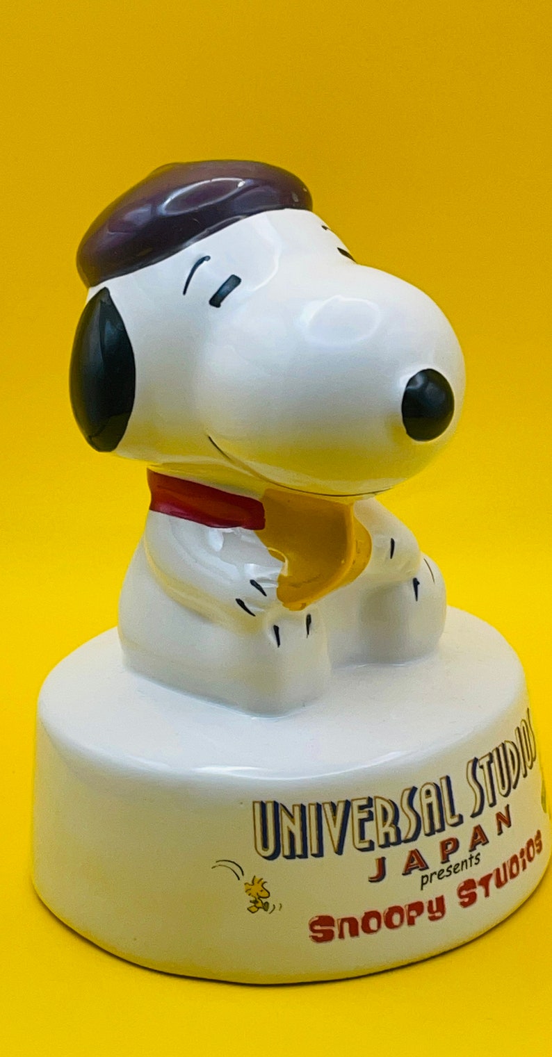 Piggy Bank Snoopy Universal Studios Japan Peanuts Nissay 1999 - Etsy