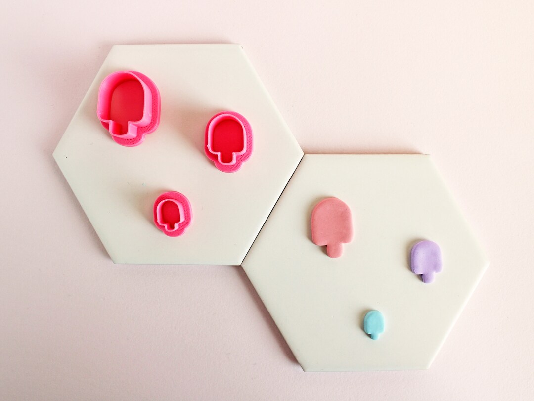 Popsicle Cutters 1in - .50in, 3D Printed Cutter, Cutter Set, Polymer ...
