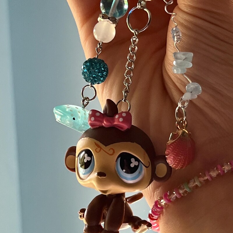 Monkey Keychain - Etsy
