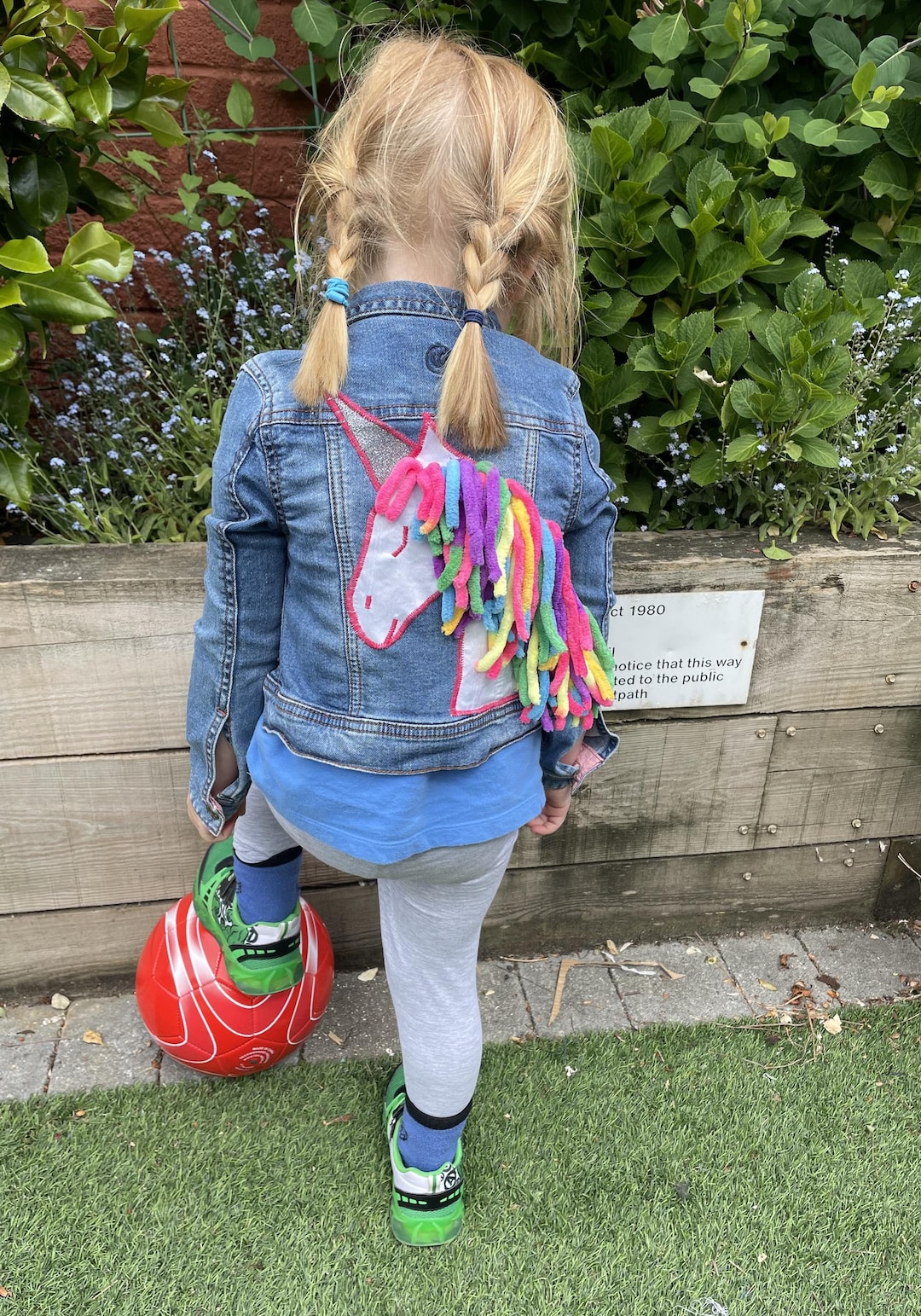 Personalized Unicorn Denim Jacket: Applique Embroidered Upcycled Jean ...