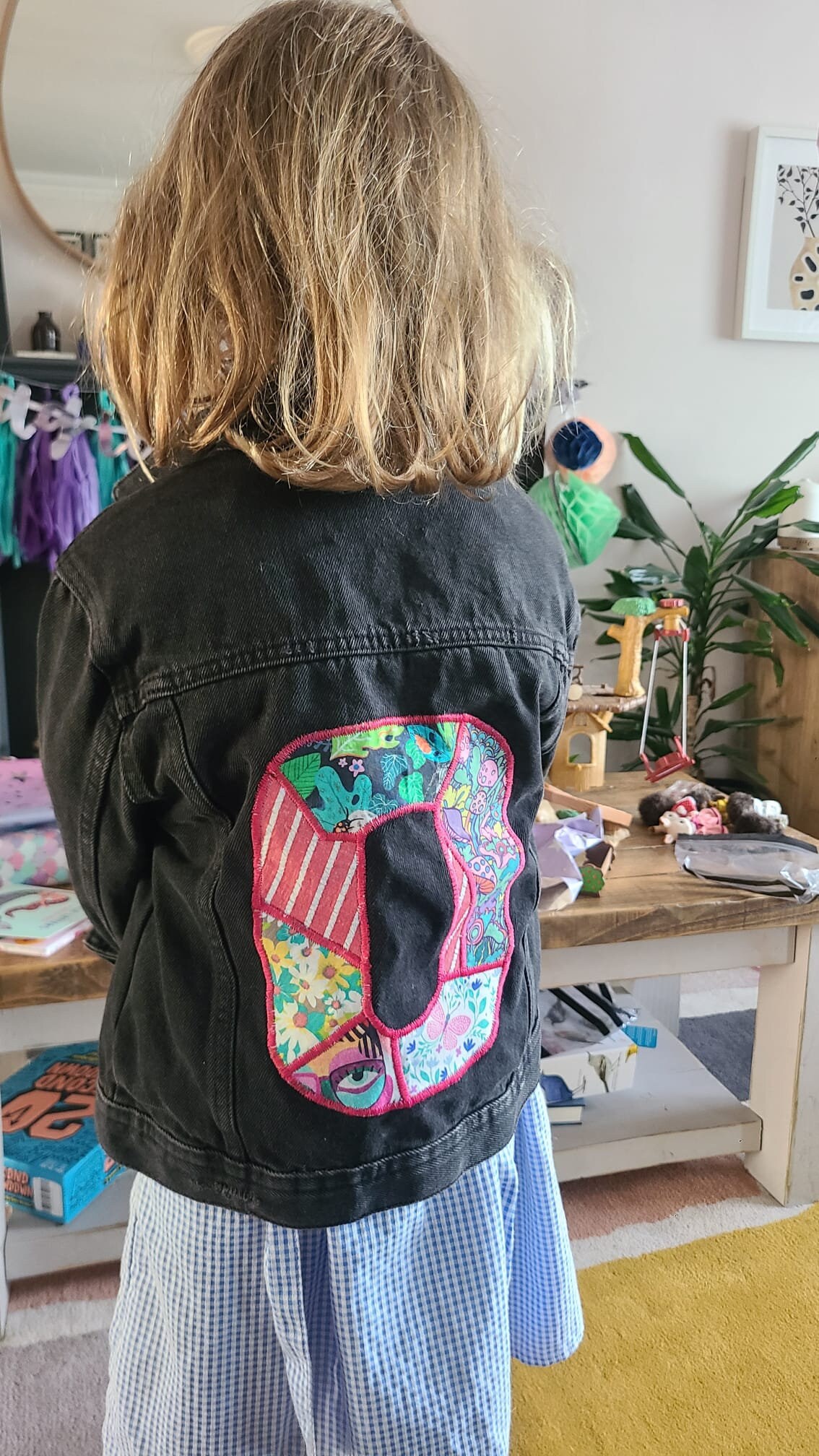 Personalised Letter Pre Loved Denim Jacket Bespoke Embroidered Jacket ...