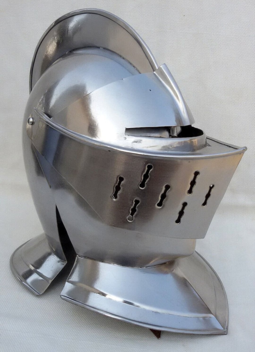 Medieval Close Helmet Battle Warrior Knight Armor Helmet Great Replica ...