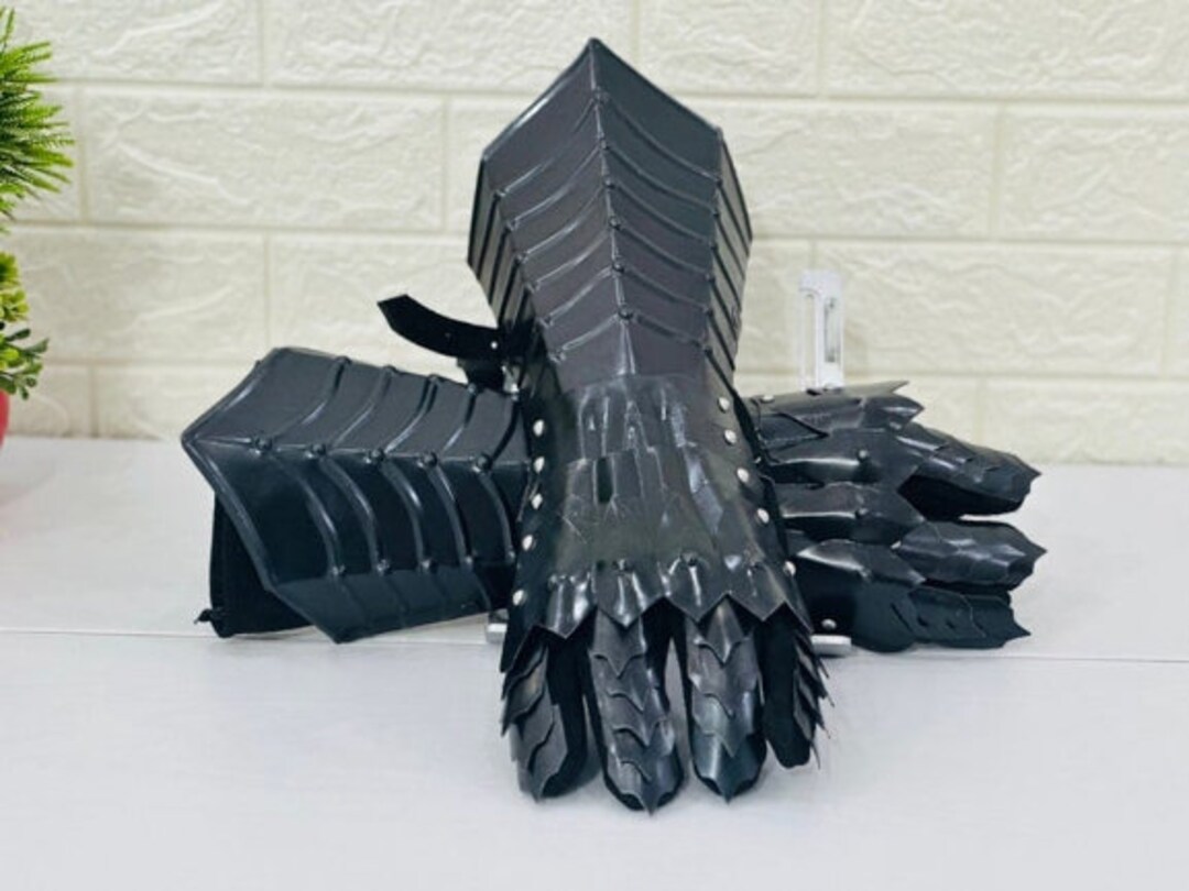 Medieval Nazgul Gloves, Nazgul Gloves Set, Ringwraiths Gauntlets, LARP ...