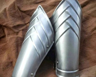Medieval Knight Warrior Pair of Bracers Arm Larp Armor for - Etsy