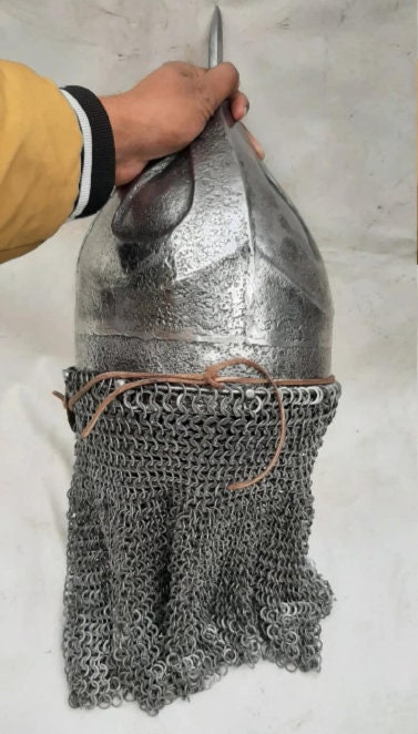 18 Gauge Steel Medieval Knight Mask Helmet, Ottoman Empire Helmet With ...