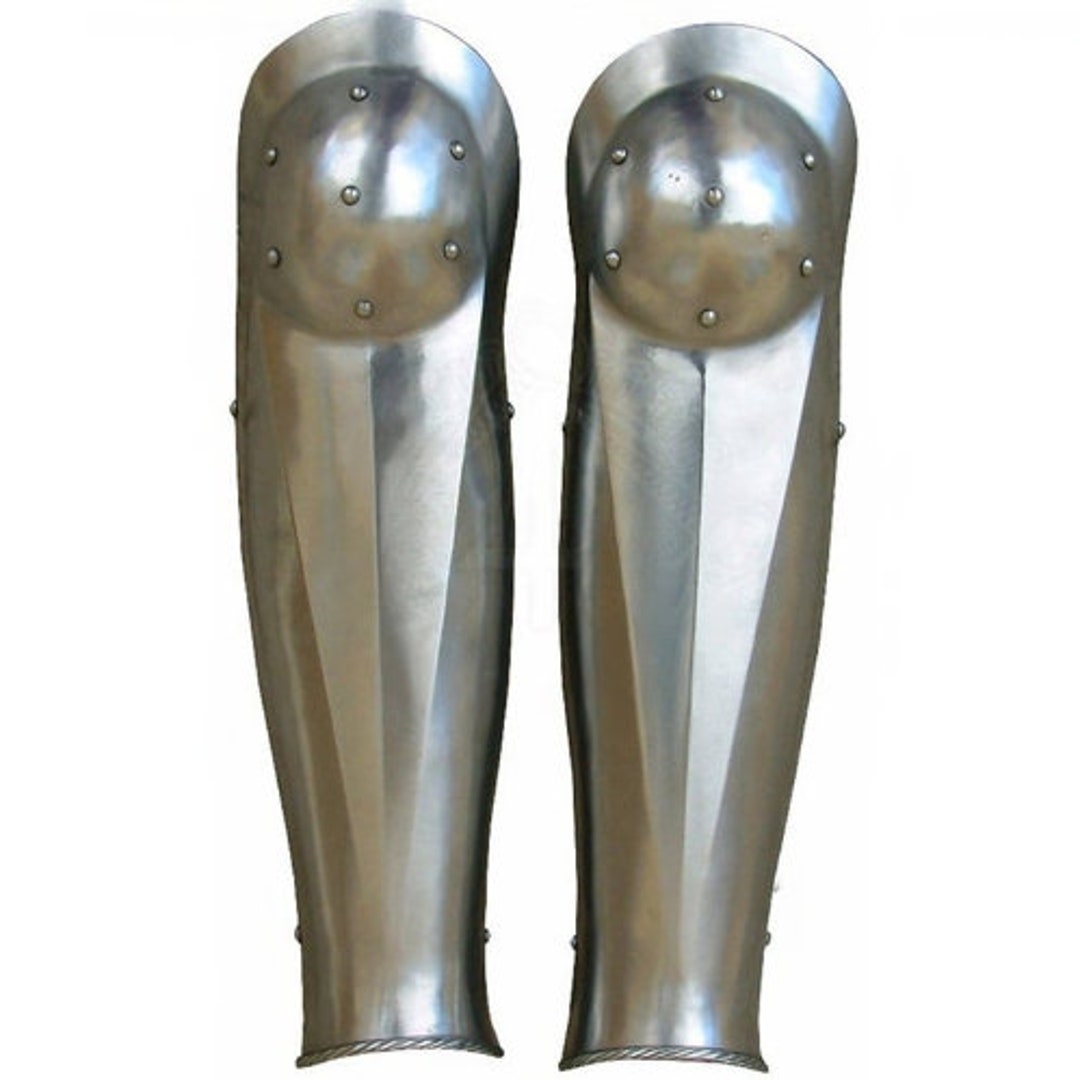 Medieval Larp Warrior Steel Greek Pair of Leg Greaves Knight - Etsy