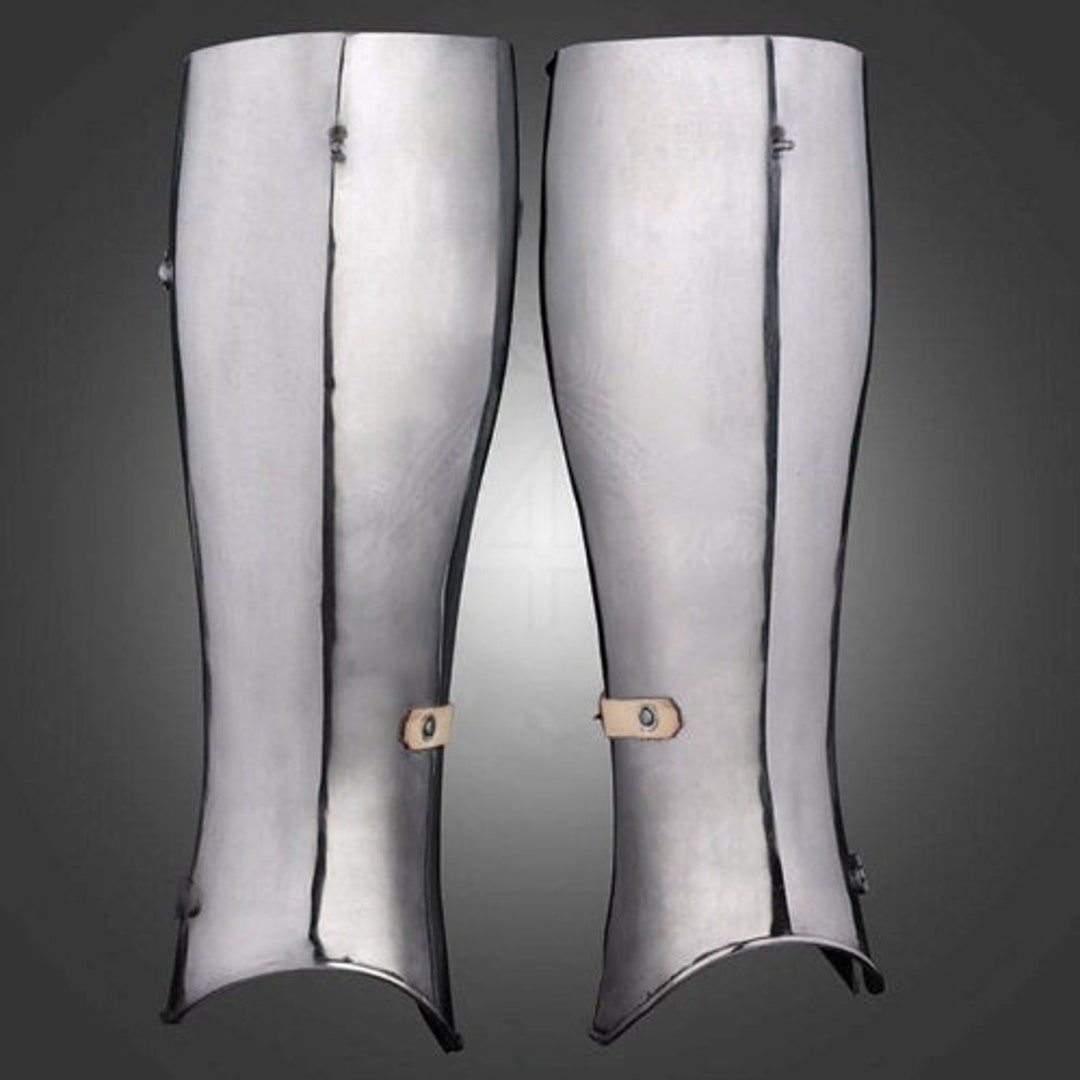 Medieval 18GA Steel Greaves Leg Guard Battle Ready Graves - Etsy