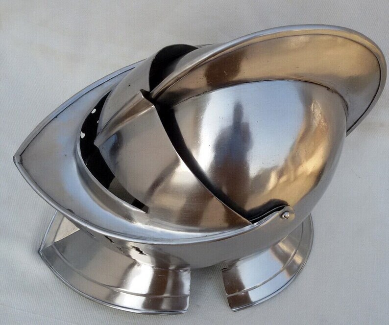 Medieval Close Helmet Battle Warrior Knight Armor Helmet Great Replica ...