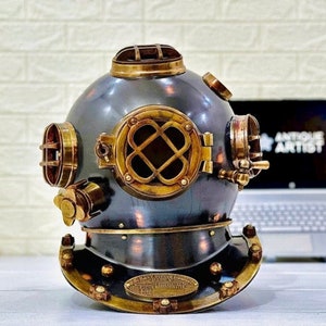 Helmet Marine Helmet Replica Home Art Nautical Decorative Diving Divers ...