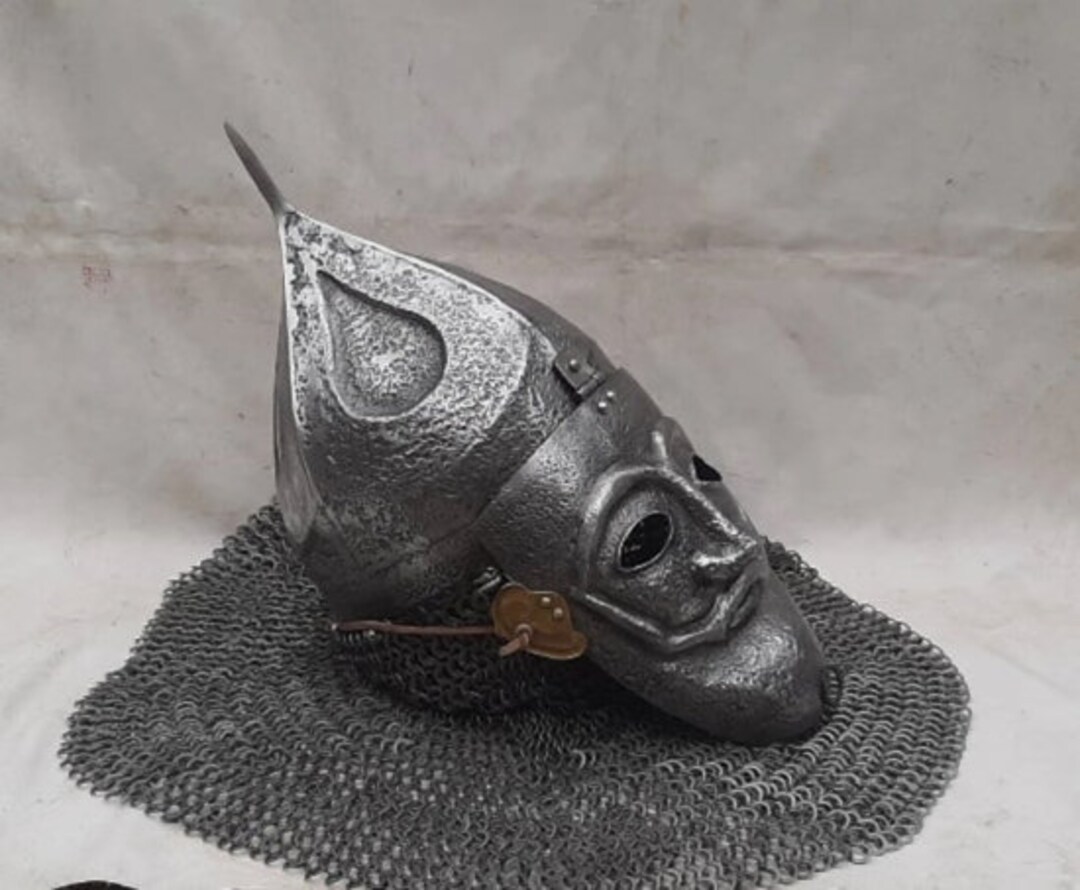 18 Gauge Steel Medieval Knight Mask Helmet, Ottoman Empire Helmet With ...
