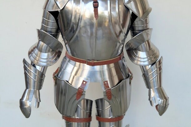 Armor Suit Combat Full Body Plate Armor Medieval Full Body Templar Suit ...