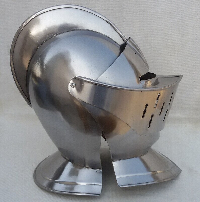 Medieval Close Helmet Battle Warrior Knight Armor Helmet Great Replica ...