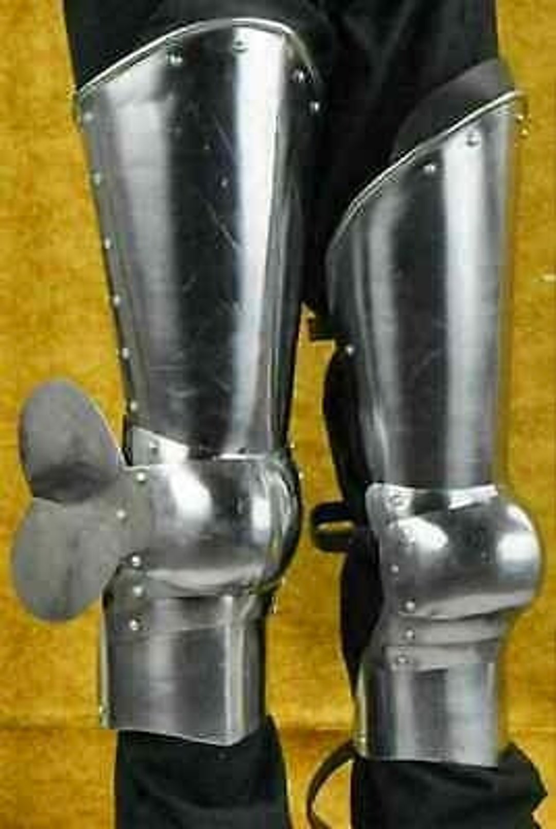 Buy Medieval Leg Armor Steel Leg Armor Pair of Steel Leg Armor Set ...