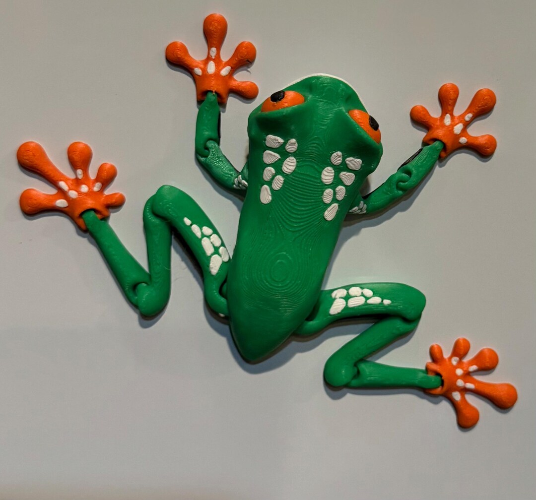 Tree Frog, Magnetic Frog, Refrigerator Magnet, 3d Printed, Flexible ...