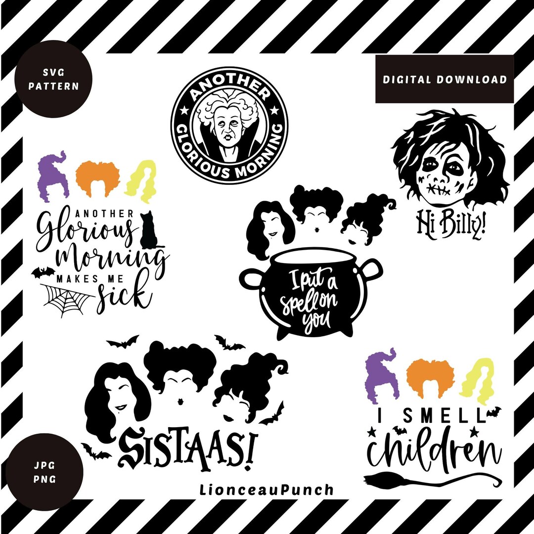 Hocus Pocus SVG File, Digital Download, Png, Jpg, I Smell Children ...