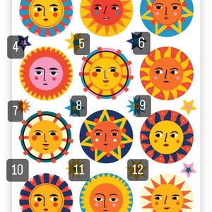 Cute Sun Punch Wall Art Decor, Punch Needle Wall Accessories, Handmade ...