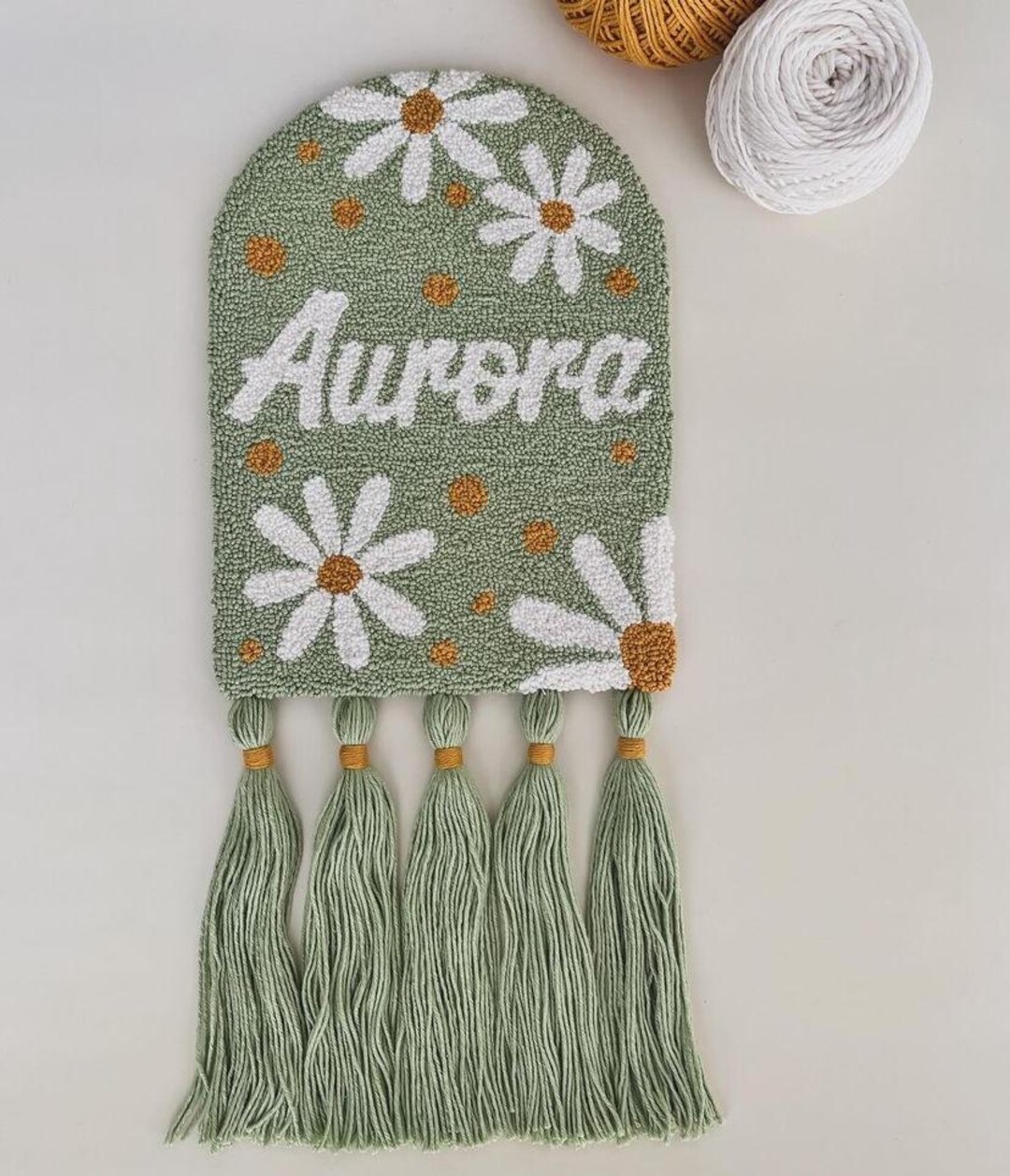 Personal Punch Wall Decor, Punch Needle Wall Accessories, Handmade ...