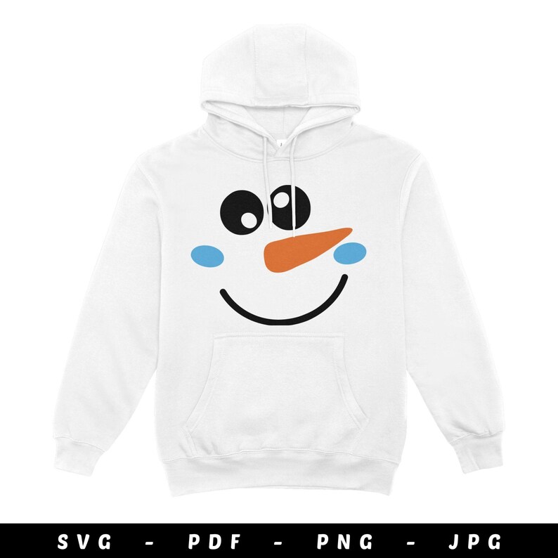 Christmas Snowman SVG, Instant Download, Png, PDF Pattern, Snowman Face ...