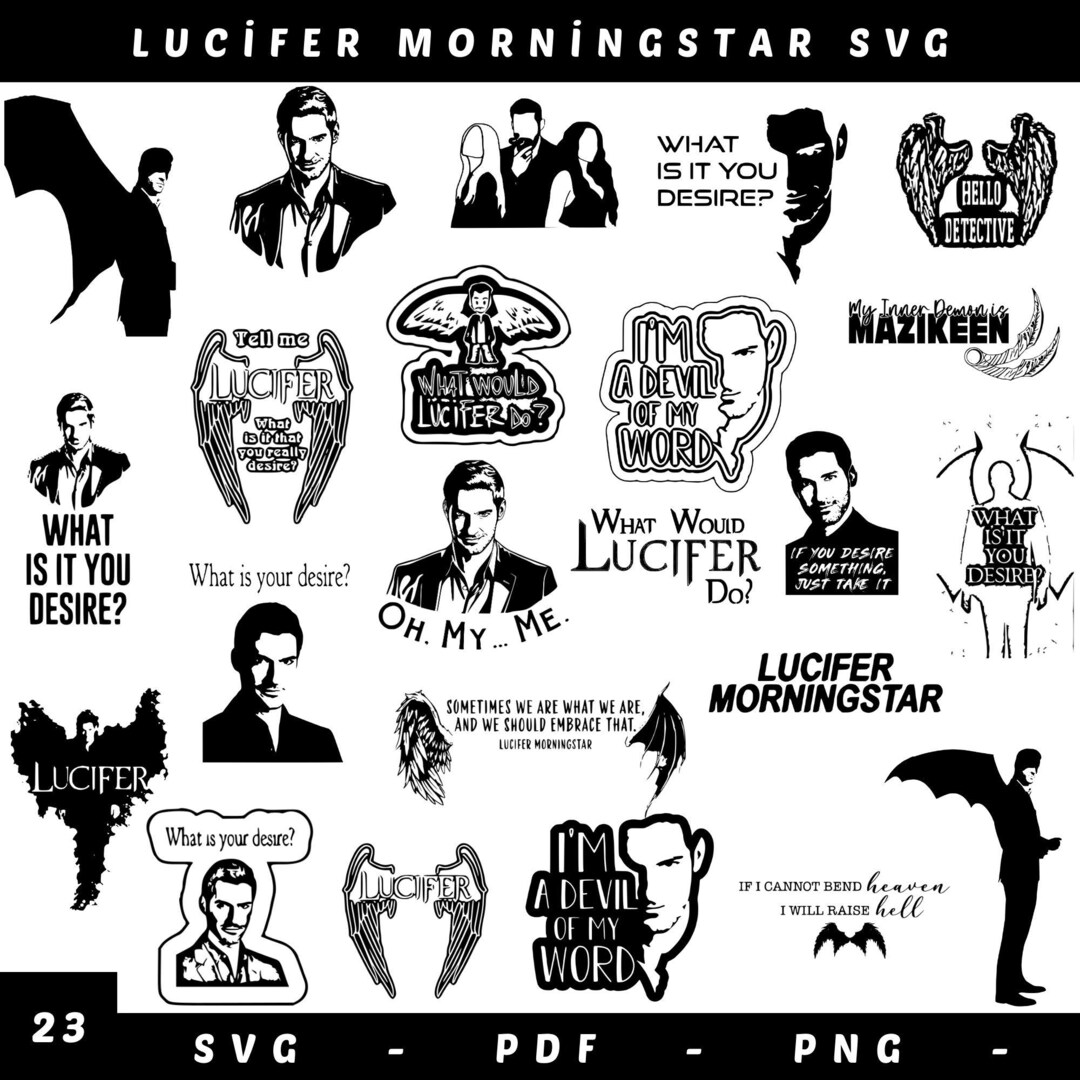 23 Lucifer Morningstar SVG, Lucifer Morningstar, Digital Download ...