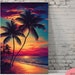 Beach Sunset Print, Sunset Poster, Sunset at the Ocean, Tropical Beach ...