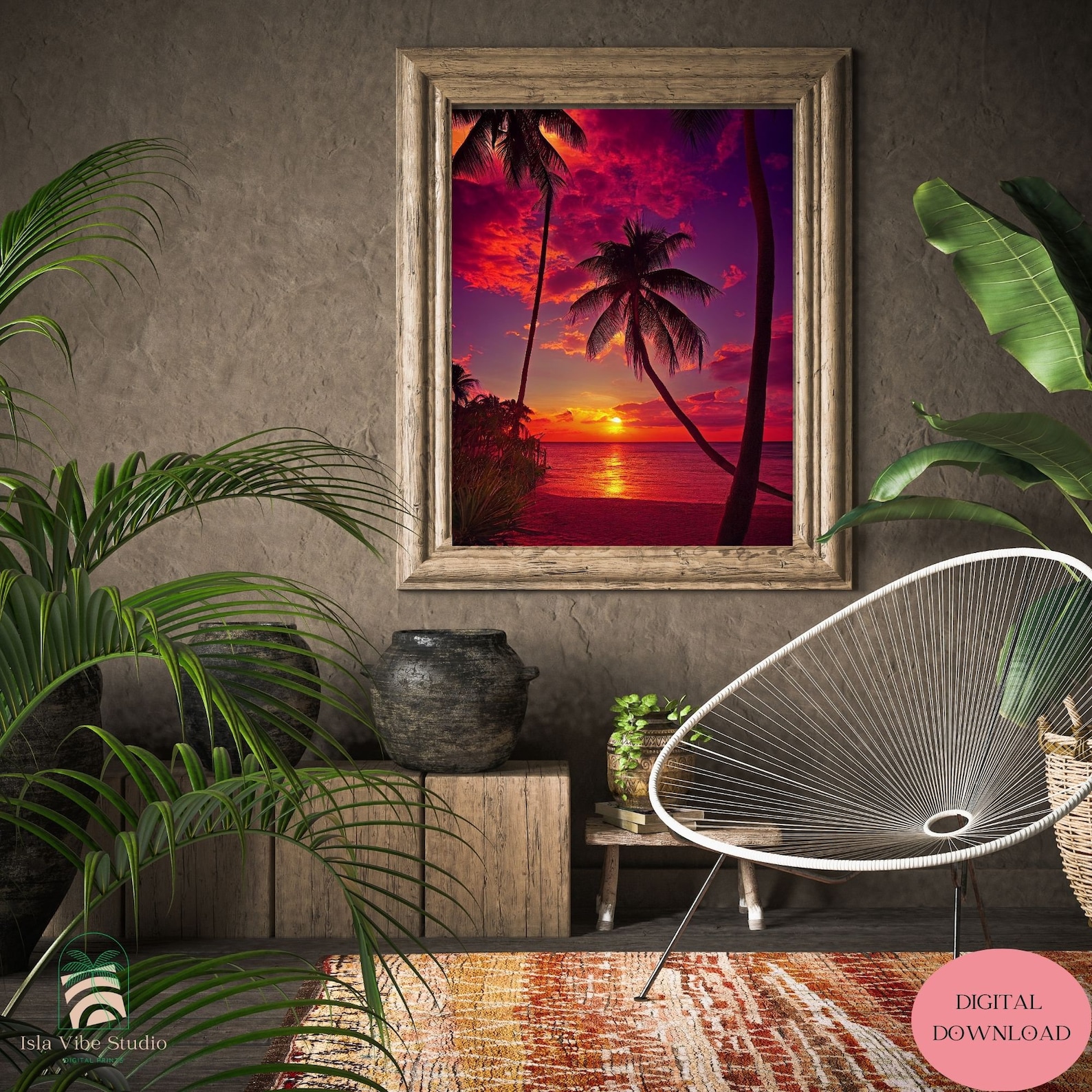Sunset Print Ocean Poster Beach Sunset Print Sunset Poster Print Beach ...
