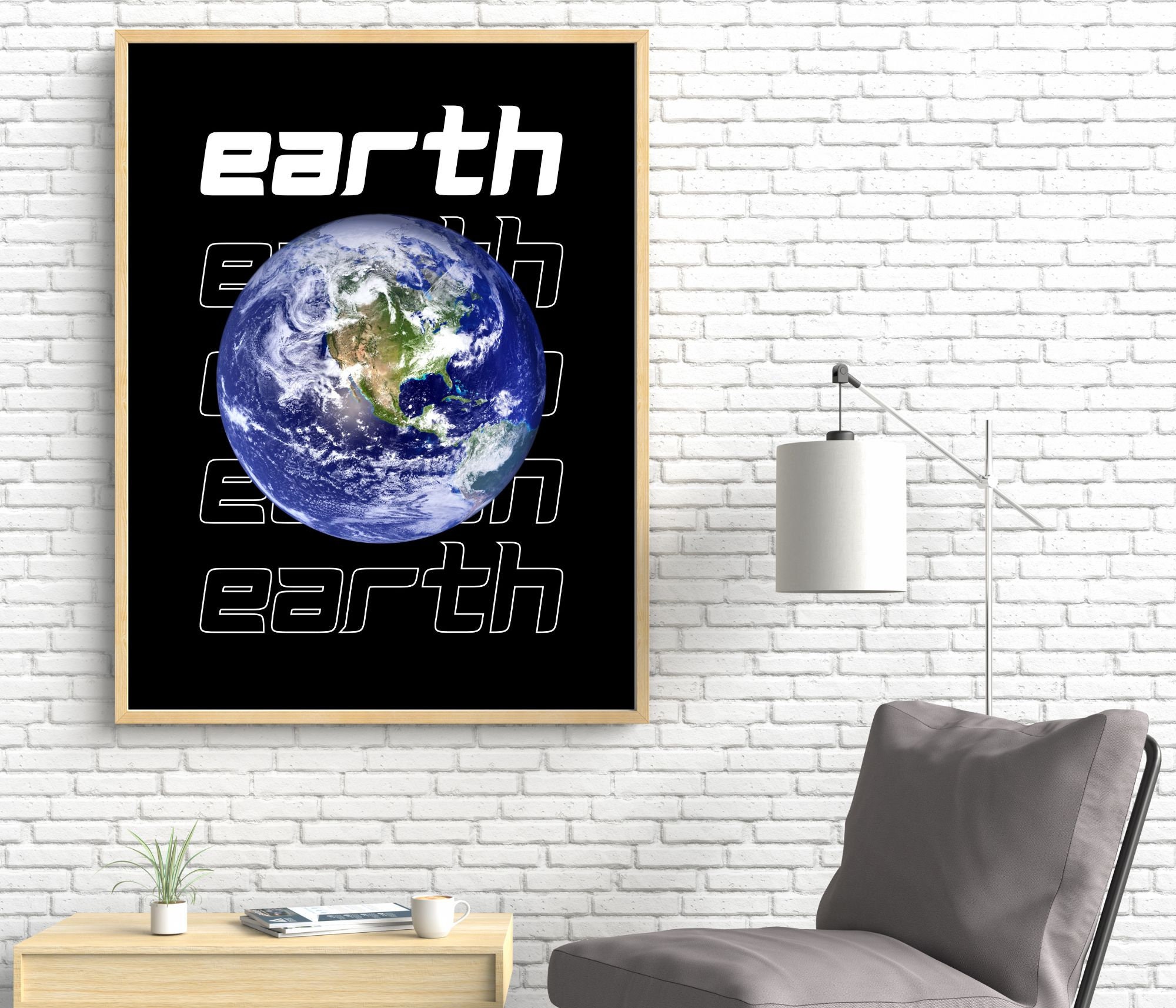 Earth Poster, Earth Poster, Digital Poster, Printable Poster, Astronomy ...
