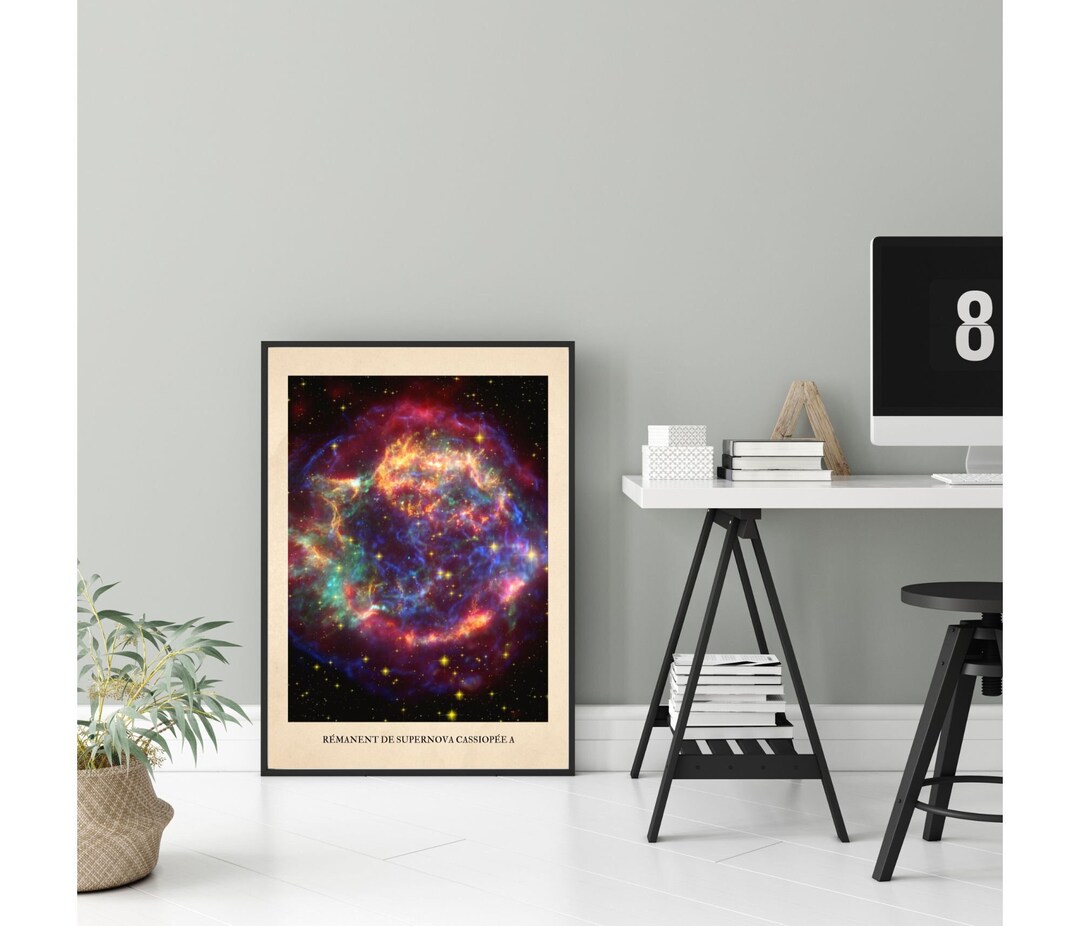 Cassiopeia Supernova Remnant Space Poster, Digital Poster, Printable ...