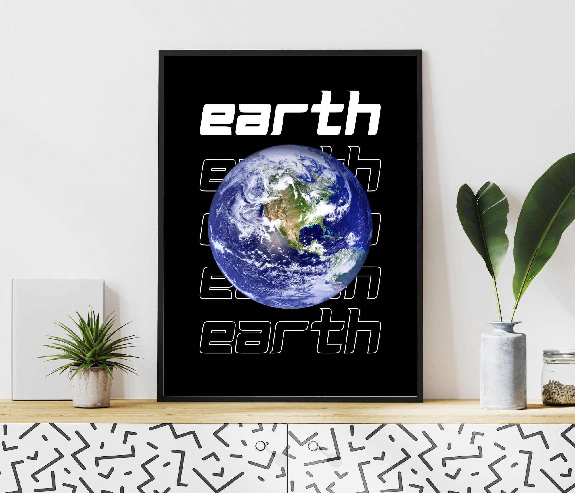 Earth Poster, Earth Poster, Digital Poster, Printable Poster, Astronomy ...