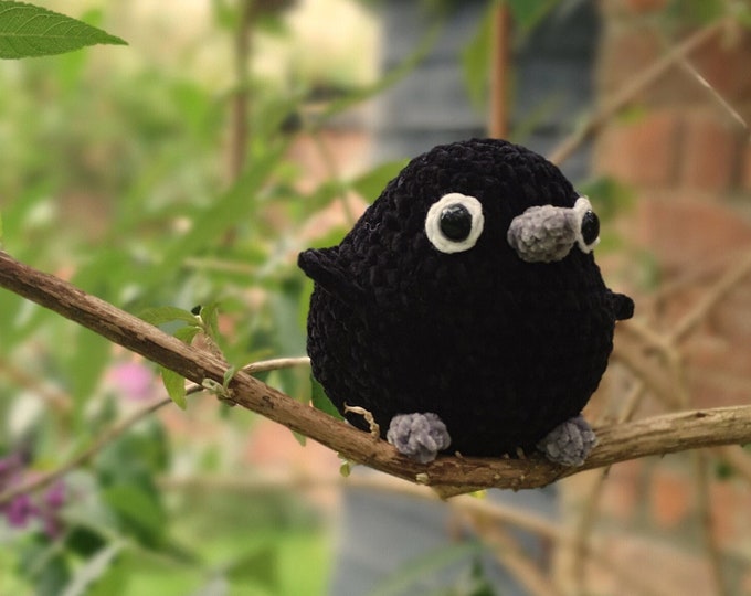 Murder of One Crow Plushie - Etsy
