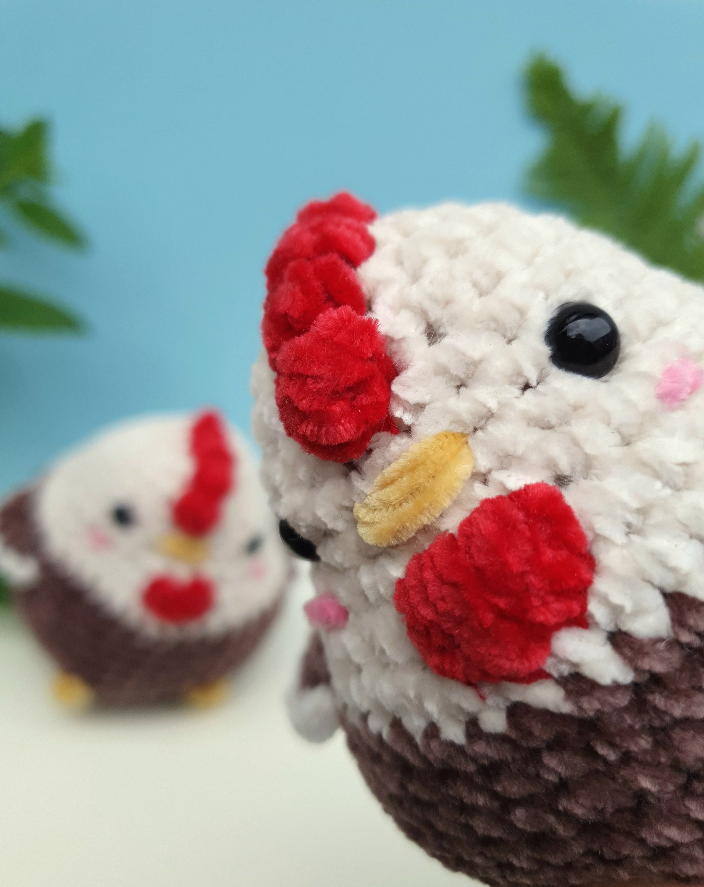 Handmade Crochet Chicken Plushie | Small Crochet Toy | Ideal Gift for ...