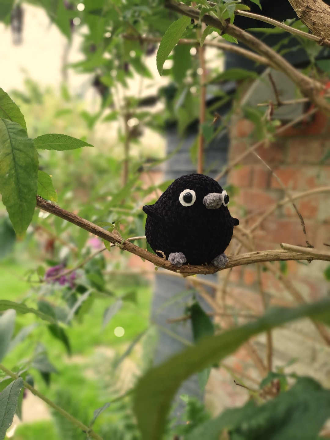 Handmade Crow Crochet Toy | Amigurumi Bird Plushy | Ideal Gift for Bird ...