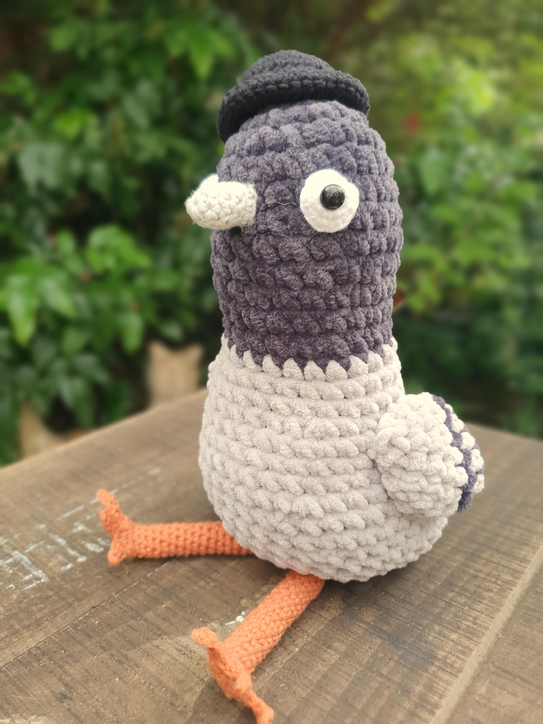 Crochet Pattern Stevo the Pigeon | Amigurumi Bird With Hat | Plushie - Etsy