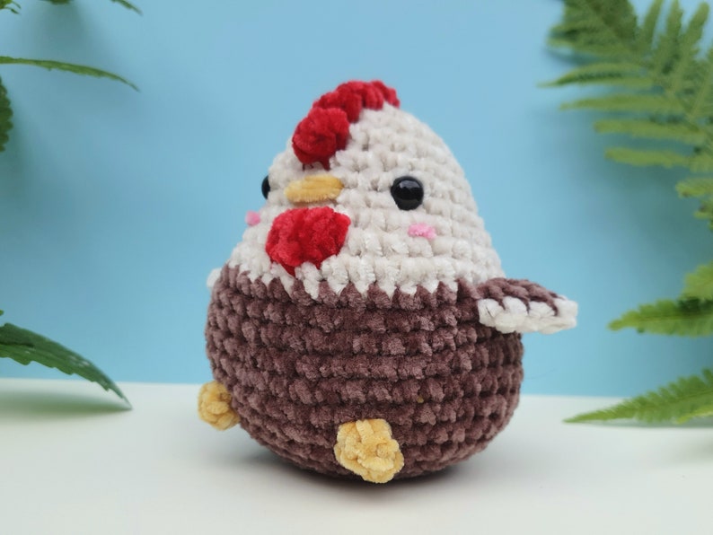 No Sew Chicken Crochet Pattern | Amigurumi | Cute Hen - Etsy