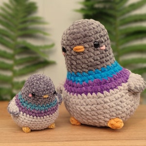 Handmade Pigeon Plushie | Crochet Toy | Ideal Gift for Bird Lovers - Etsy