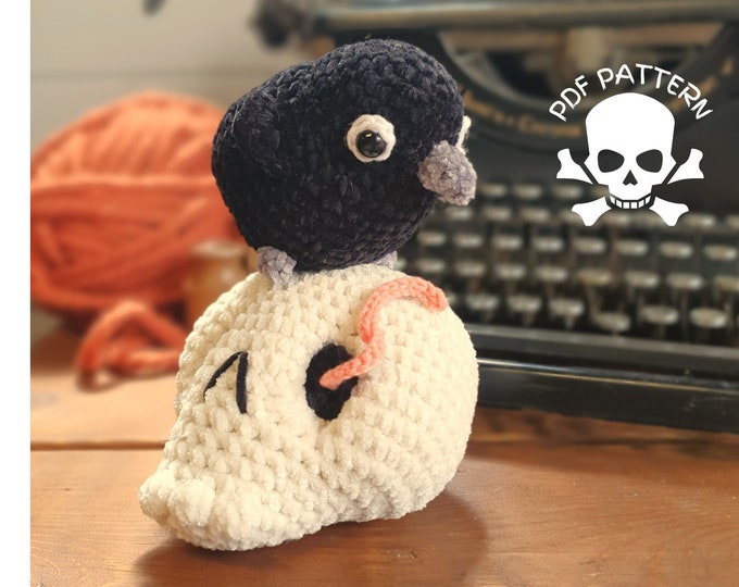 Nevermore - Raven Skull Crochet Pattern - Etsy Canada