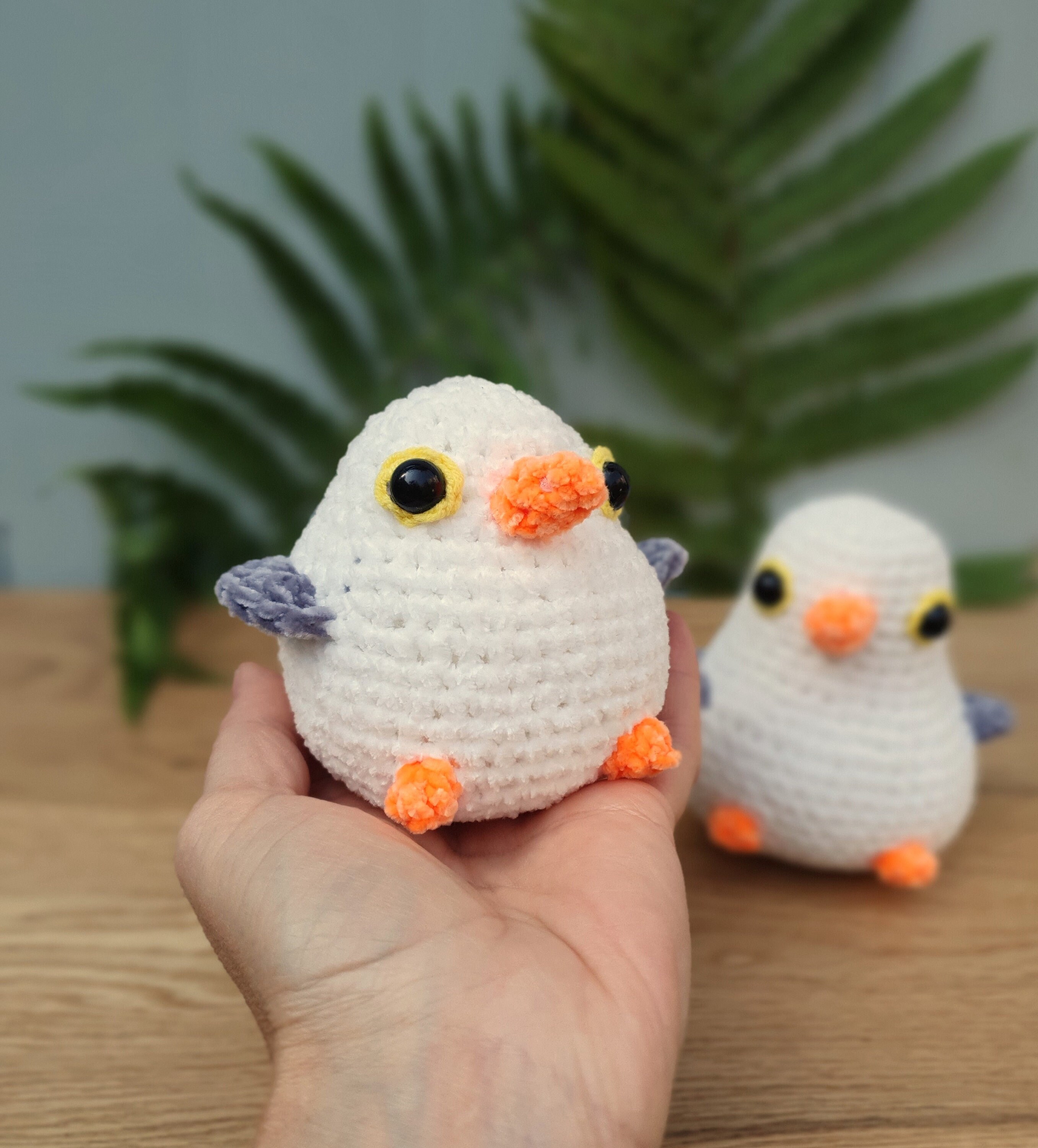 Handmade Seagull Plushie | Small Crochet Toy | Ideal Gift for Bird ...