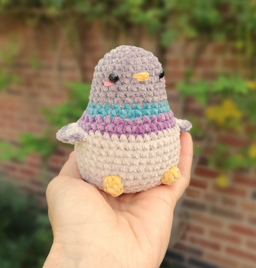Handmade Pigeon Plushie | Small Crochet Toy | Ideal Gift for Bird ...