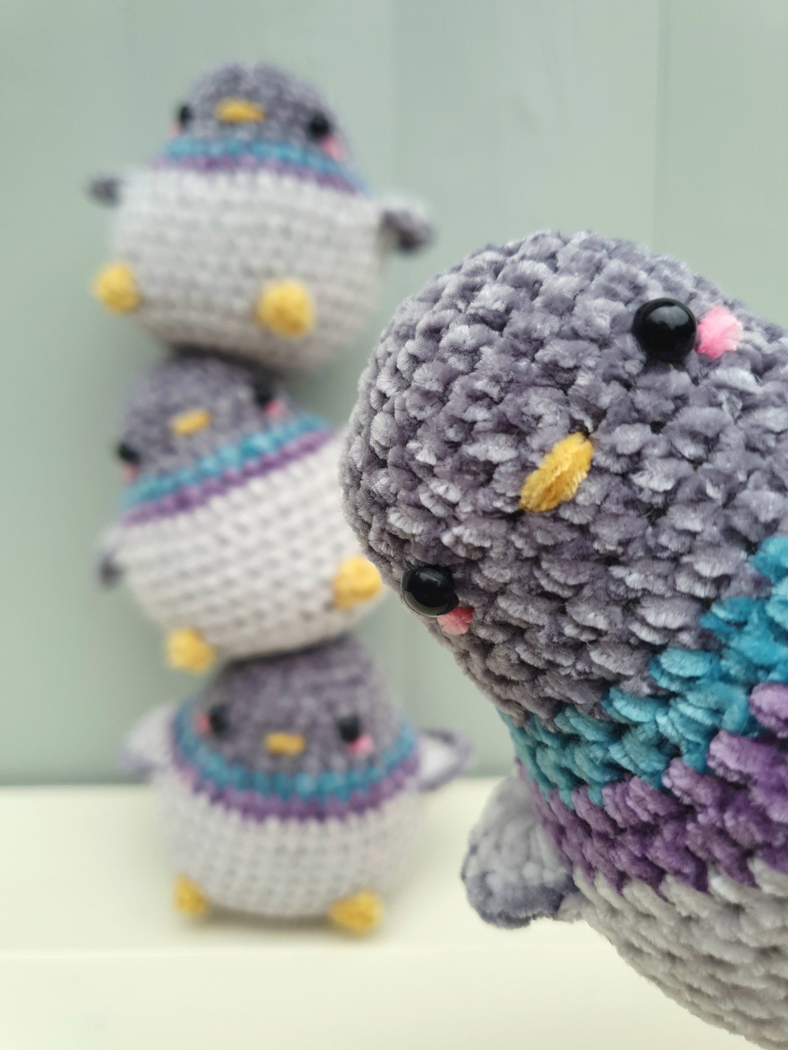 Handmade Pigeon Plushie | Small Crochet Toy | Ideal Gift for Bird ...