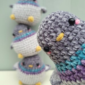 Handmade Pigeon Plushie | Small Crochet Toy | Ideal Gift for Bird ...