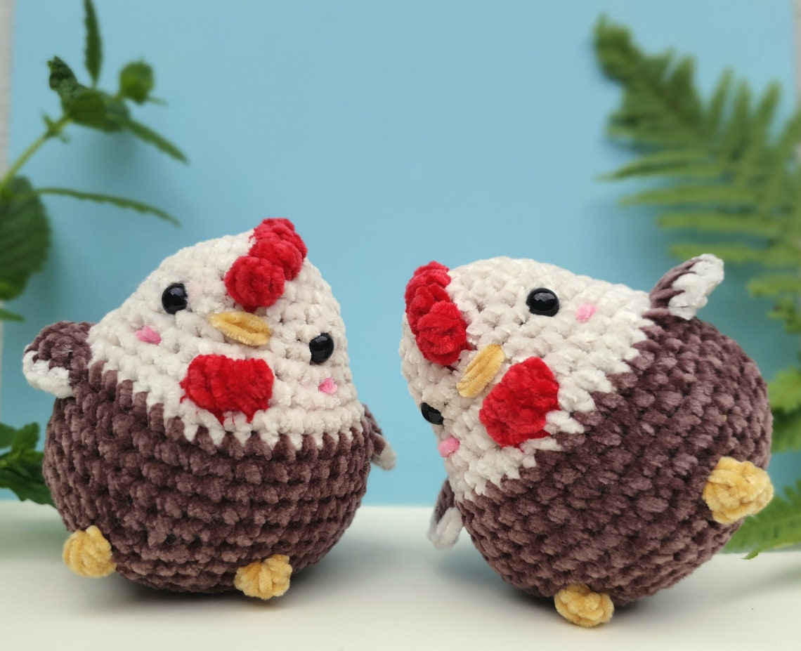 No Sew Chicken Crochet Pattern | Amigurumi | Cute Hen - Etsy