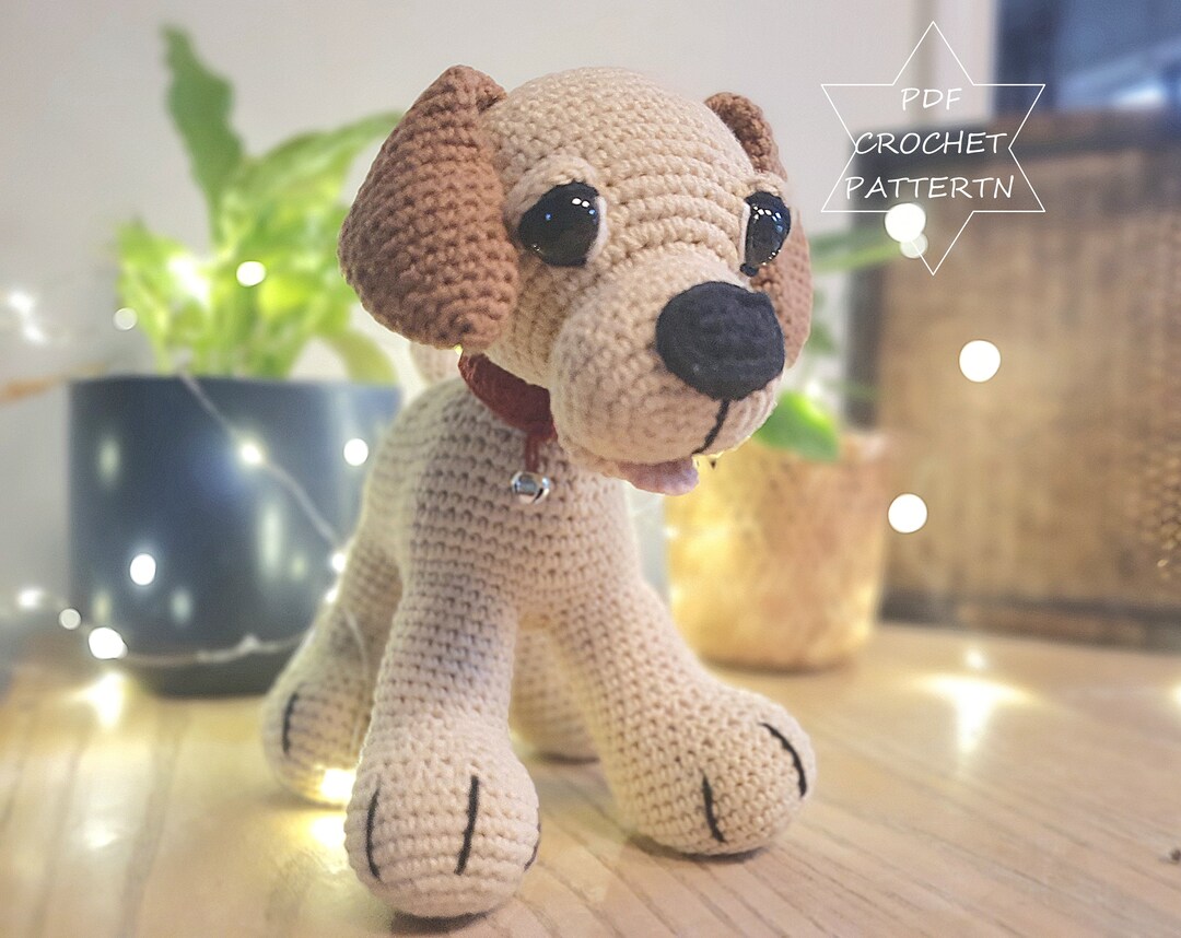 Labrador Crochet Pattern Cute Puppy Golden Retriever - Etsy