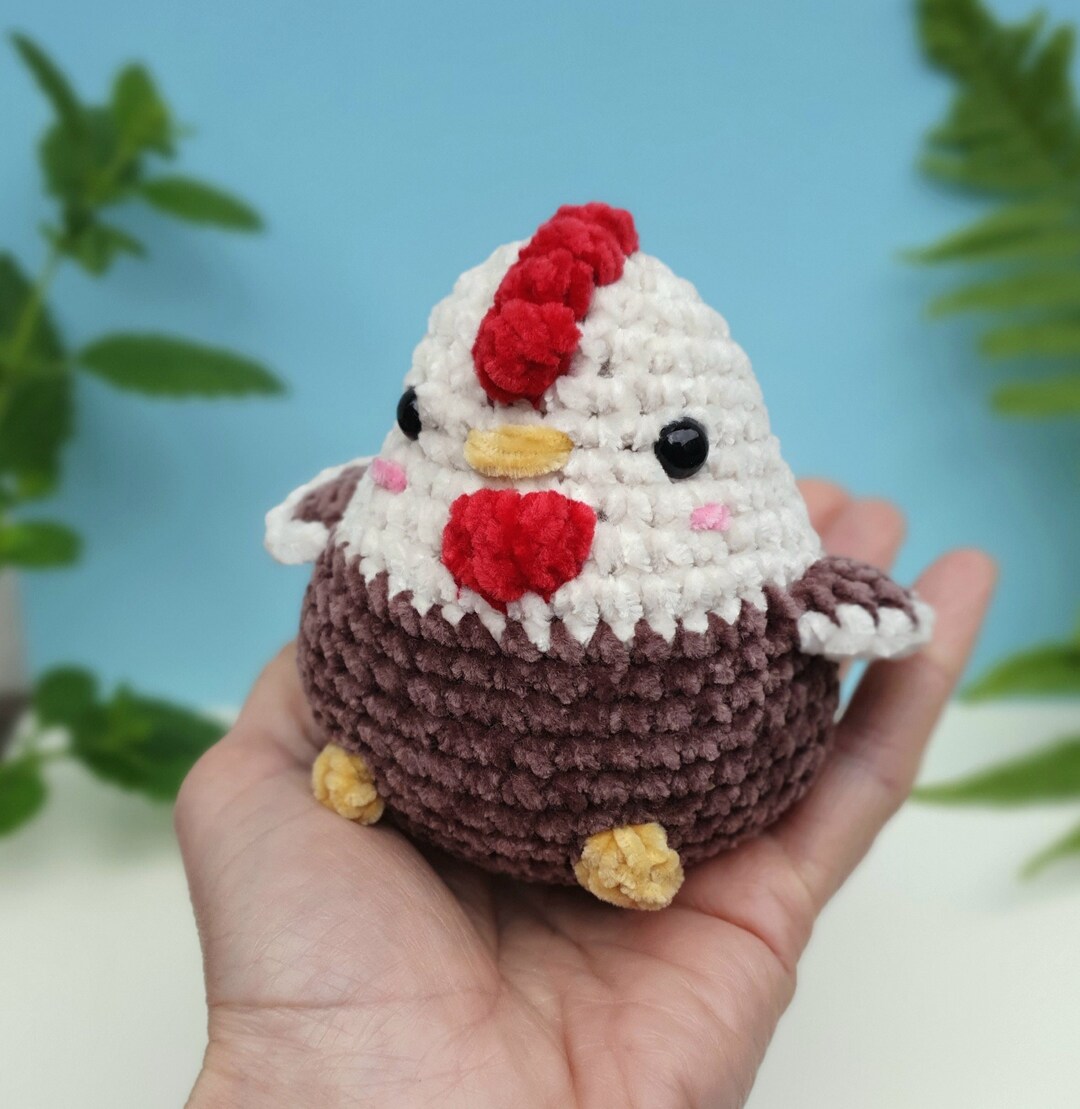 Handmade Crochet Chicken Plushie | Small Crochet Toy | Ideal Gift for ...