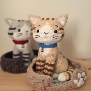 Tabby Cat Crochet Pattern | Amigurumi Ginger Kitty - Etsy