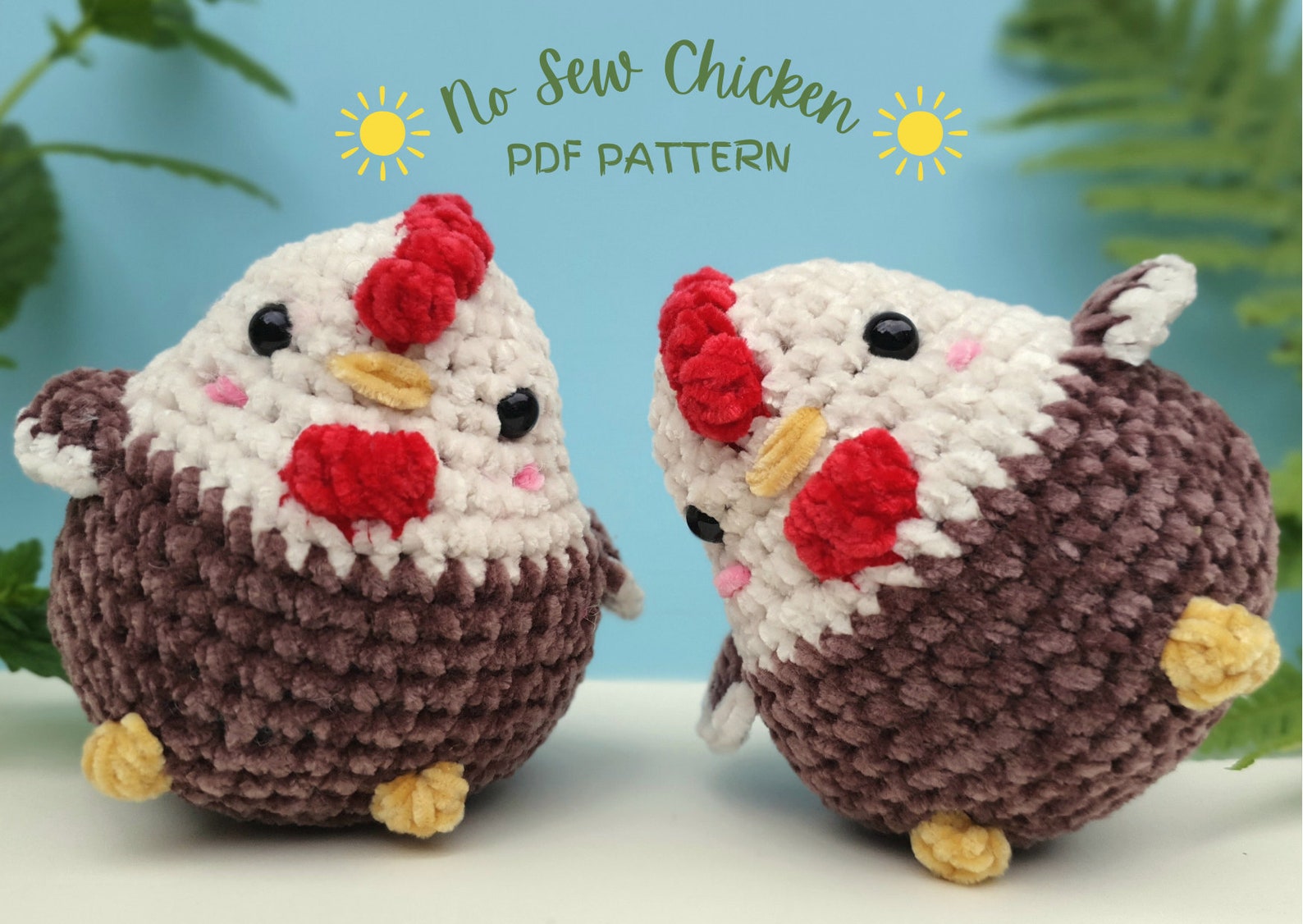 No Sew Chicken Crochet Pattern | Amigurumi | Cute Hen - Etsy