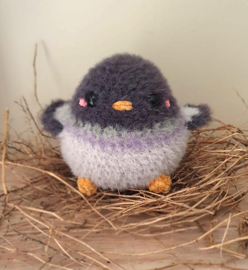 Handmade Pigeon Plushie | Fluffy Crochet Toy | Ideal Gift for Bird ...
